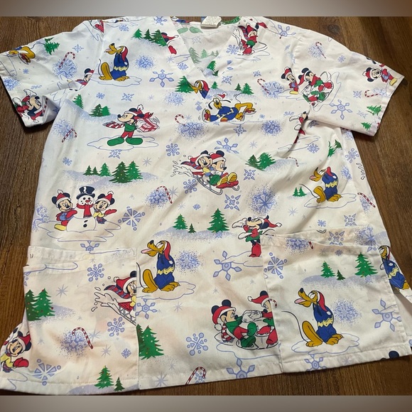 Disney | Tops | Disney Scrub Top | Poshmark